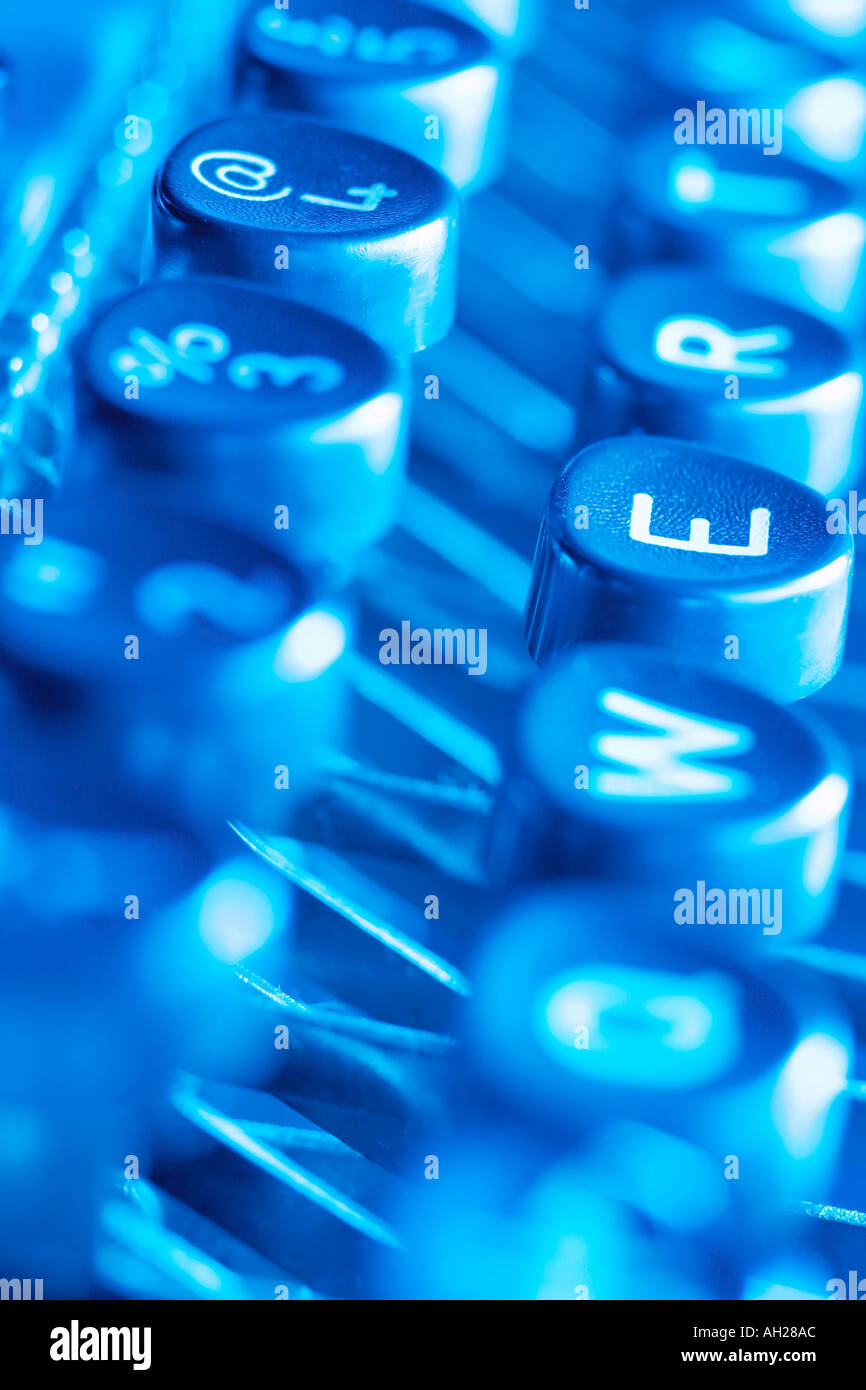 Typewriter Keys Stock Photo - Alamy