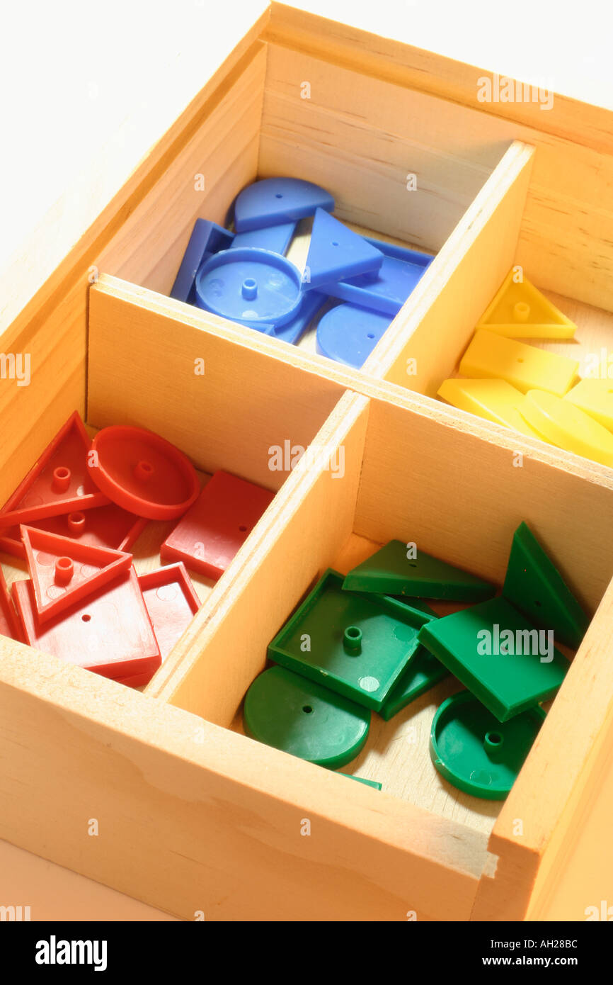 Box of Shapes and Colours Stock Photo - Alamy