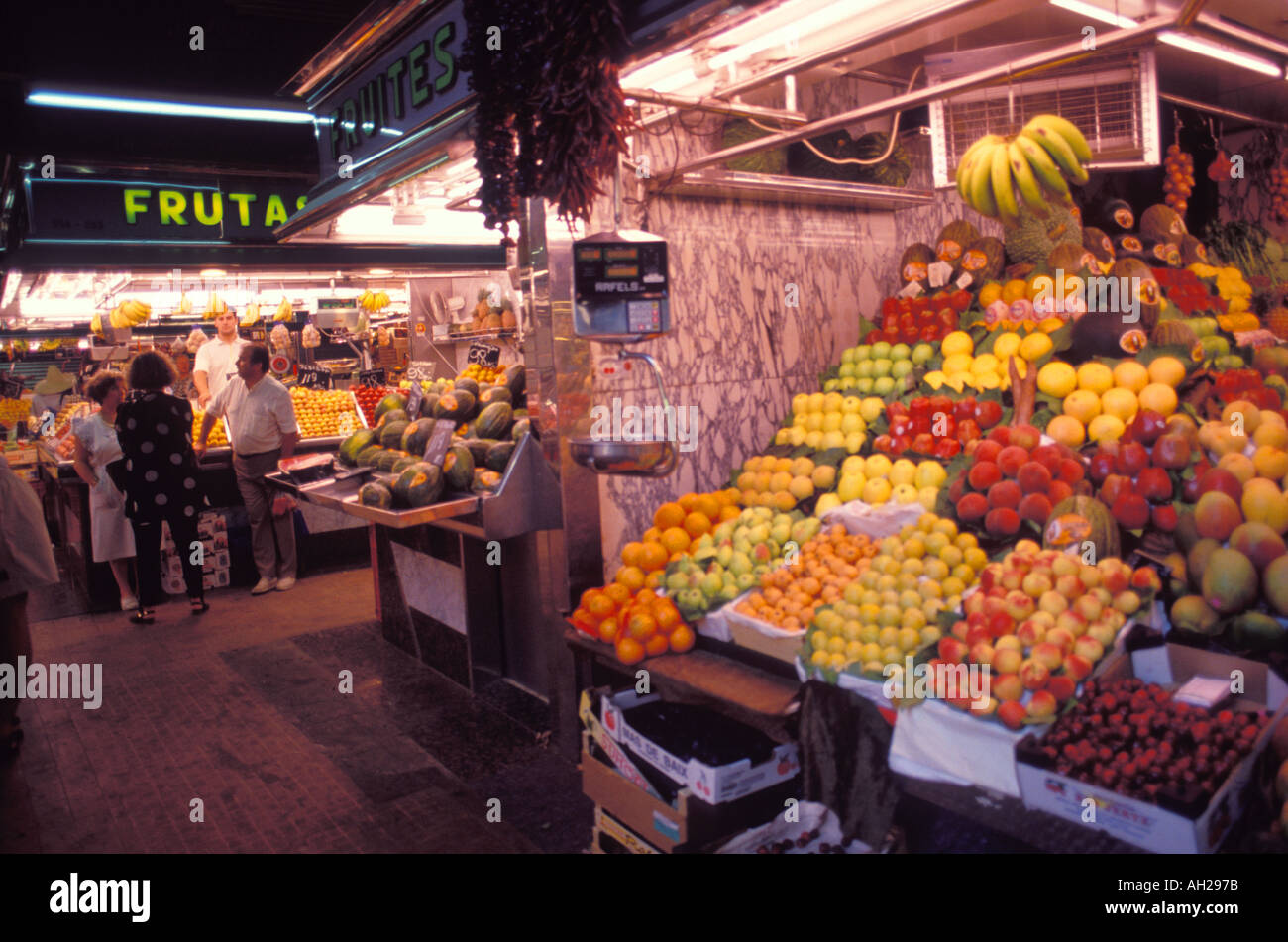 Barcelona. Mercat de la Boqueria. Catalonia. Spain Stock Photo - Alamy