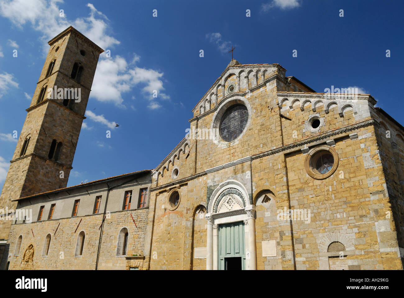 Medieval Assumption of Mary Cathedral catholic church Duomo in Volterra ...