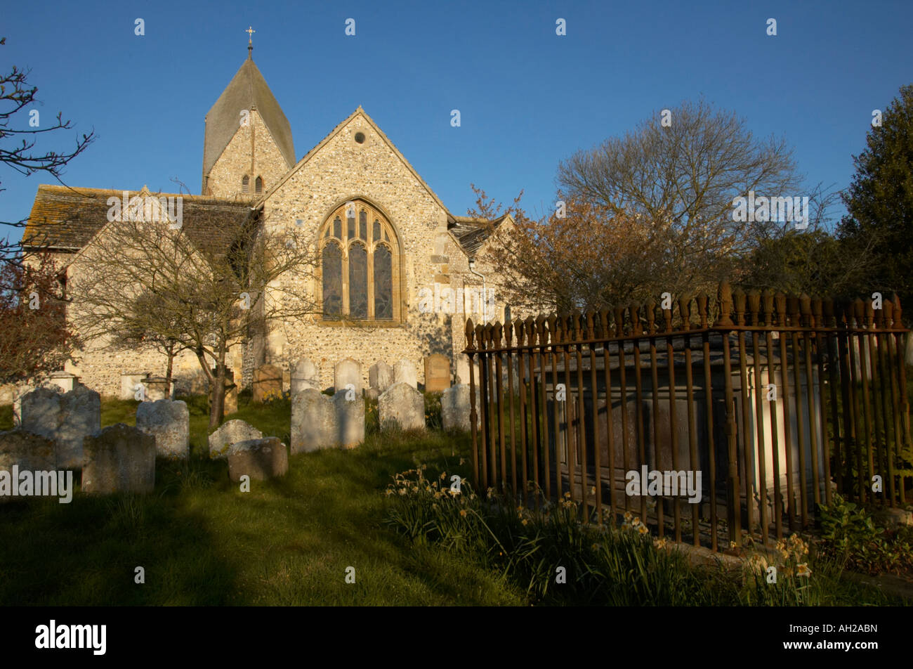 The church of St Mary, at Sompting, is well known for the rhombus ...