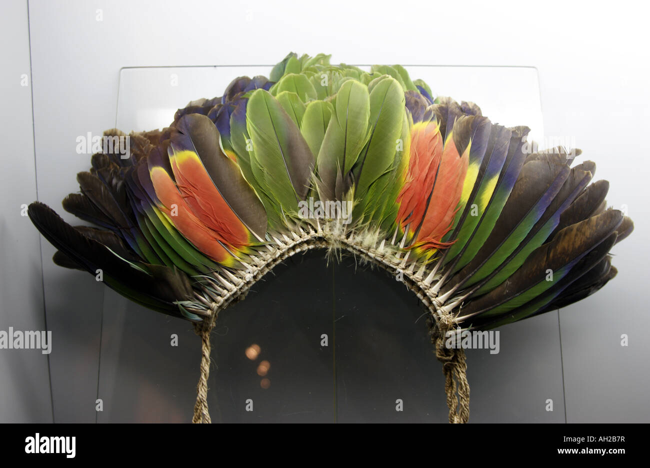 feather ornment in exhibition at local museum Stock Photo - Alamy