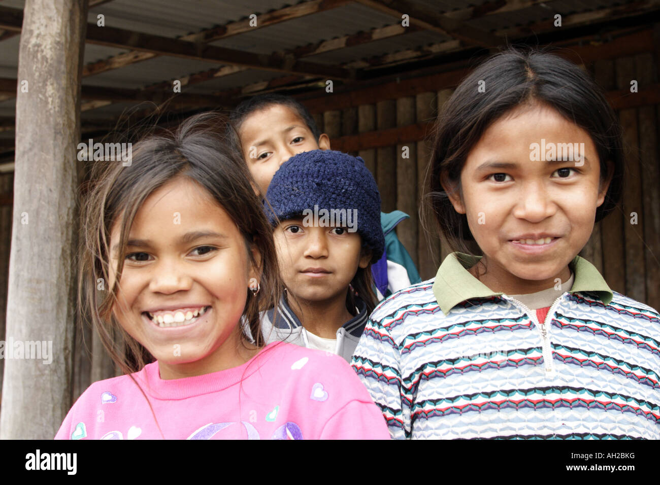 boy and girls at Chamacoco Community primary school Stock Photo - Alamy