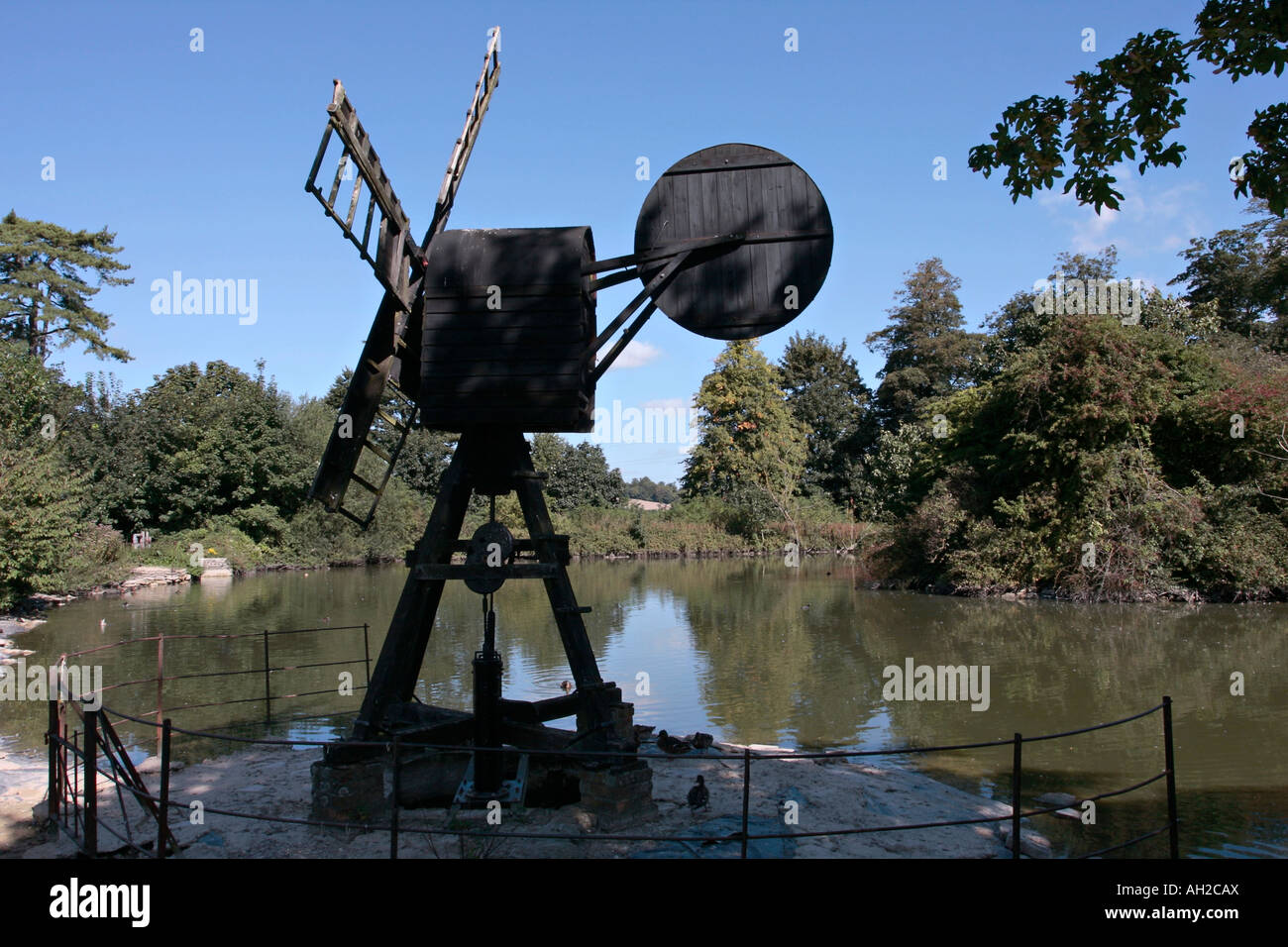 Newly restored wind-powered pump at the Weald and Downland Open Air ...