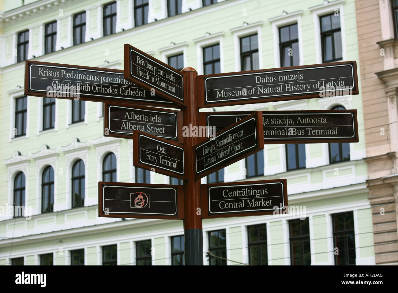 Riga tourist sign hi-res stock photography and images - Alamy