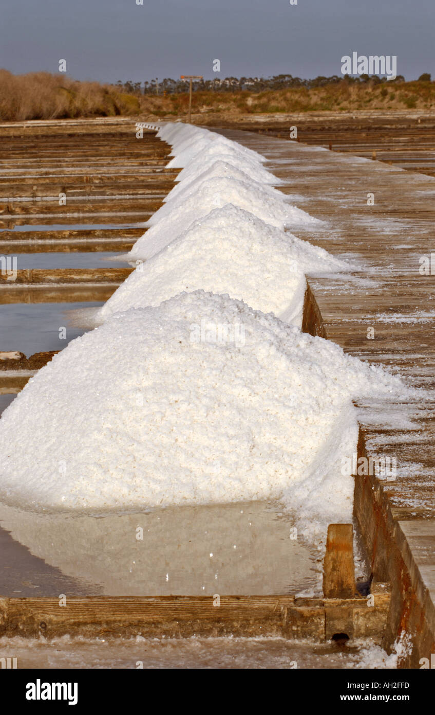 Gleaming Sea Salt Mounds Stock Photo - Alamy