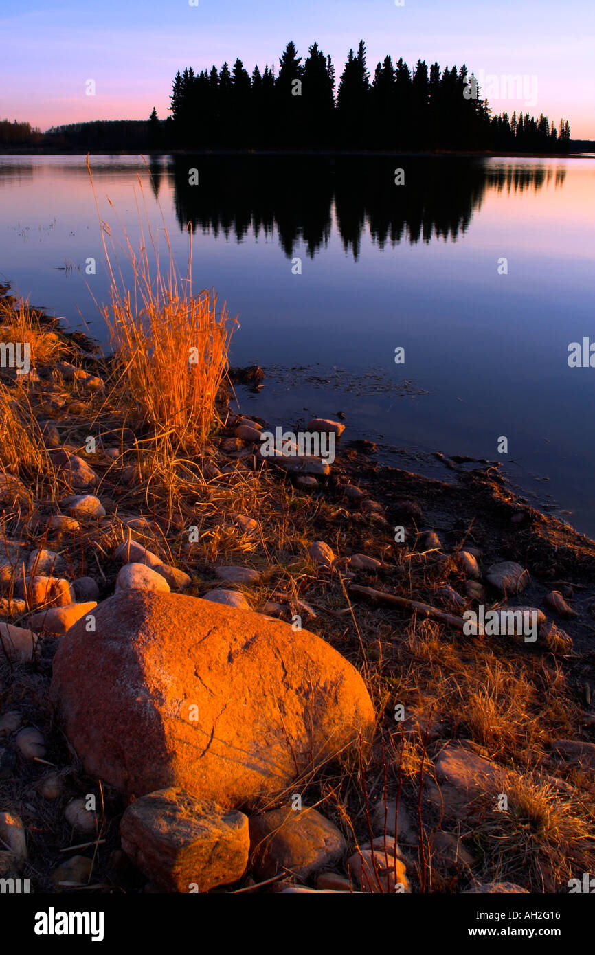 Astotin Lake Elk Island National Park Canada Stock Photo - Alamy