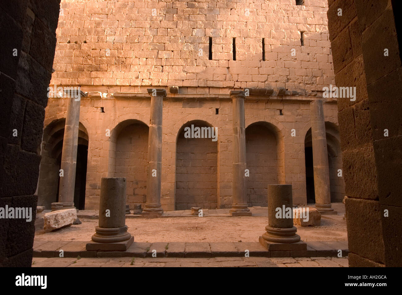 The Citadel Roman Theatre Bosra Syria Middle East Stock Photo - Alamy