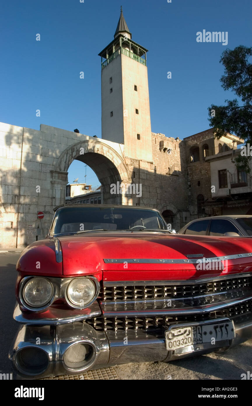 Eldorado classic car Bab ash Sharqi gate Damascus Syria Middle East ...