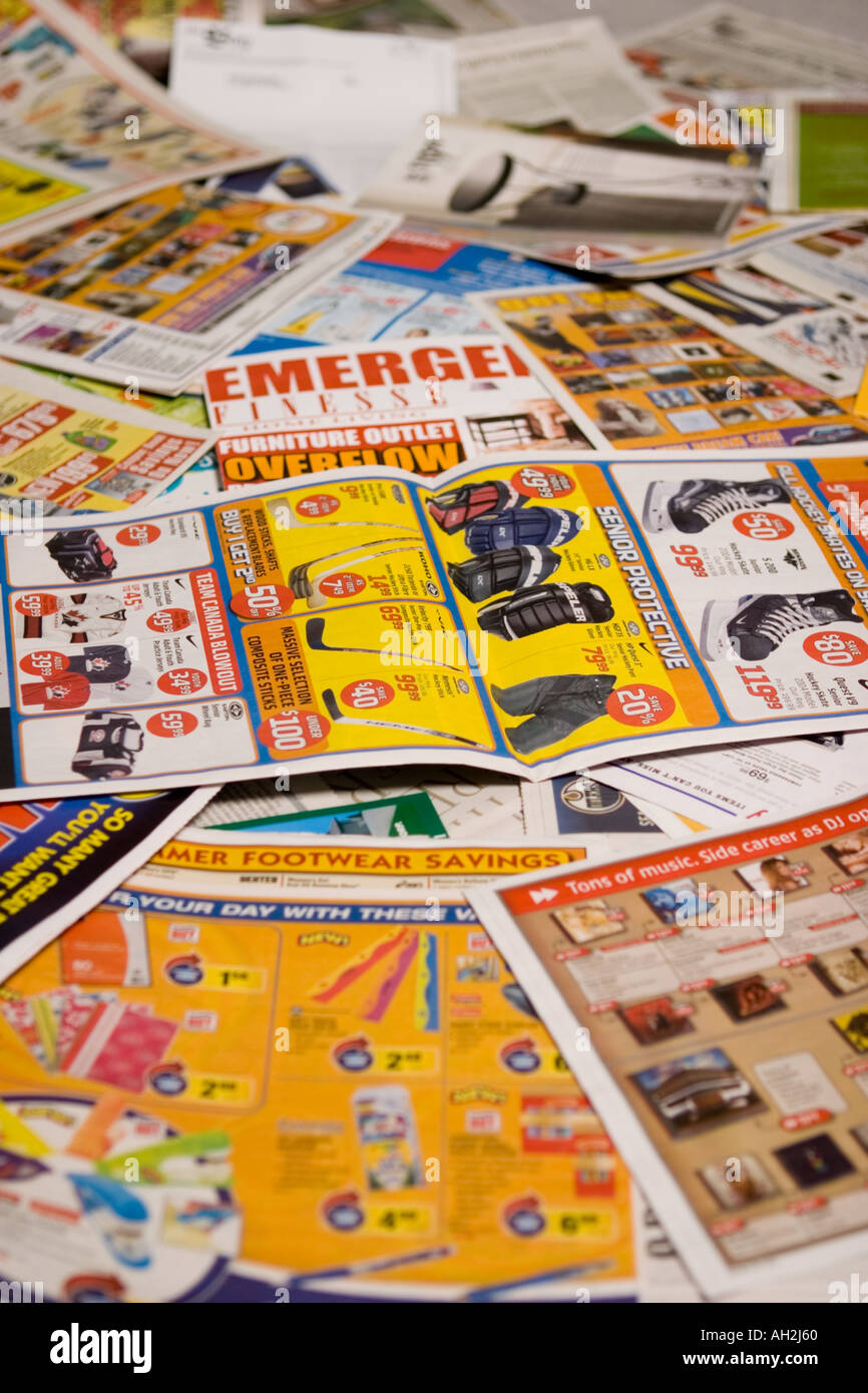 pile of junk mail Stock Photo - Alamy