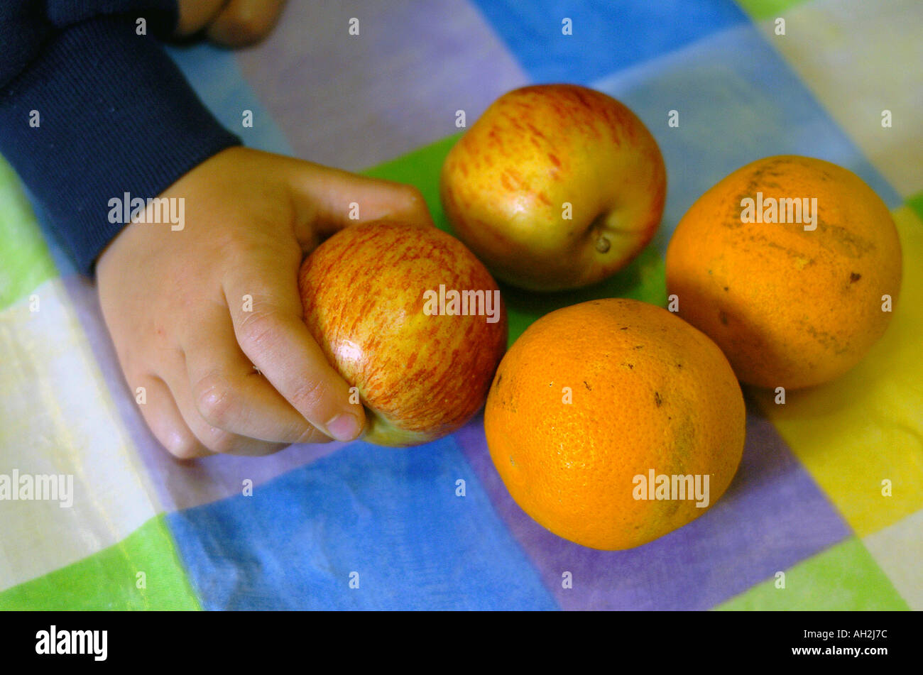 Fruit in a school canteen Stock Photo - Alamy