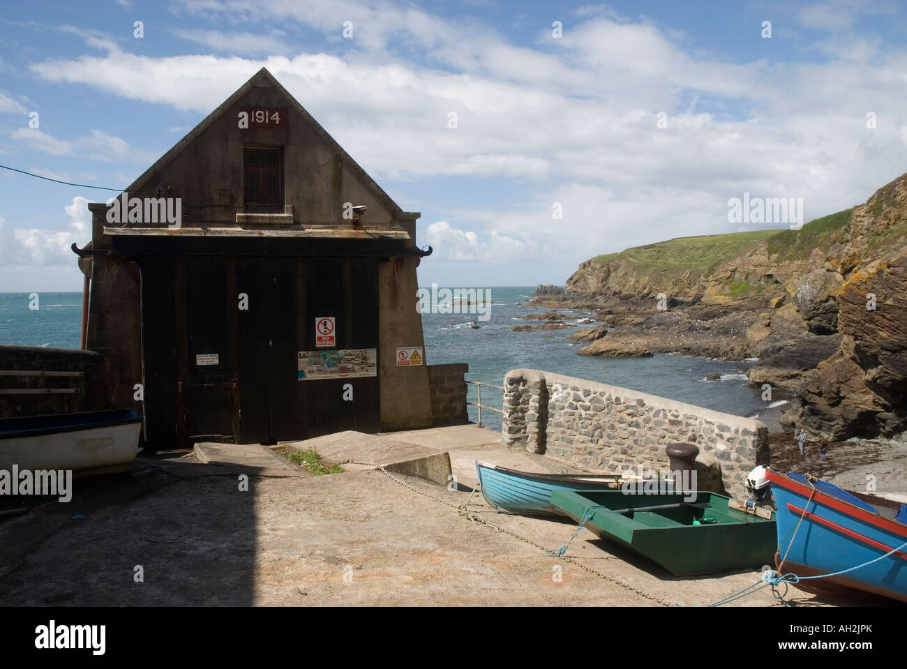 Polpeor Lifeboat Station The Lizard Cornwall England Stock Photo - Alamy