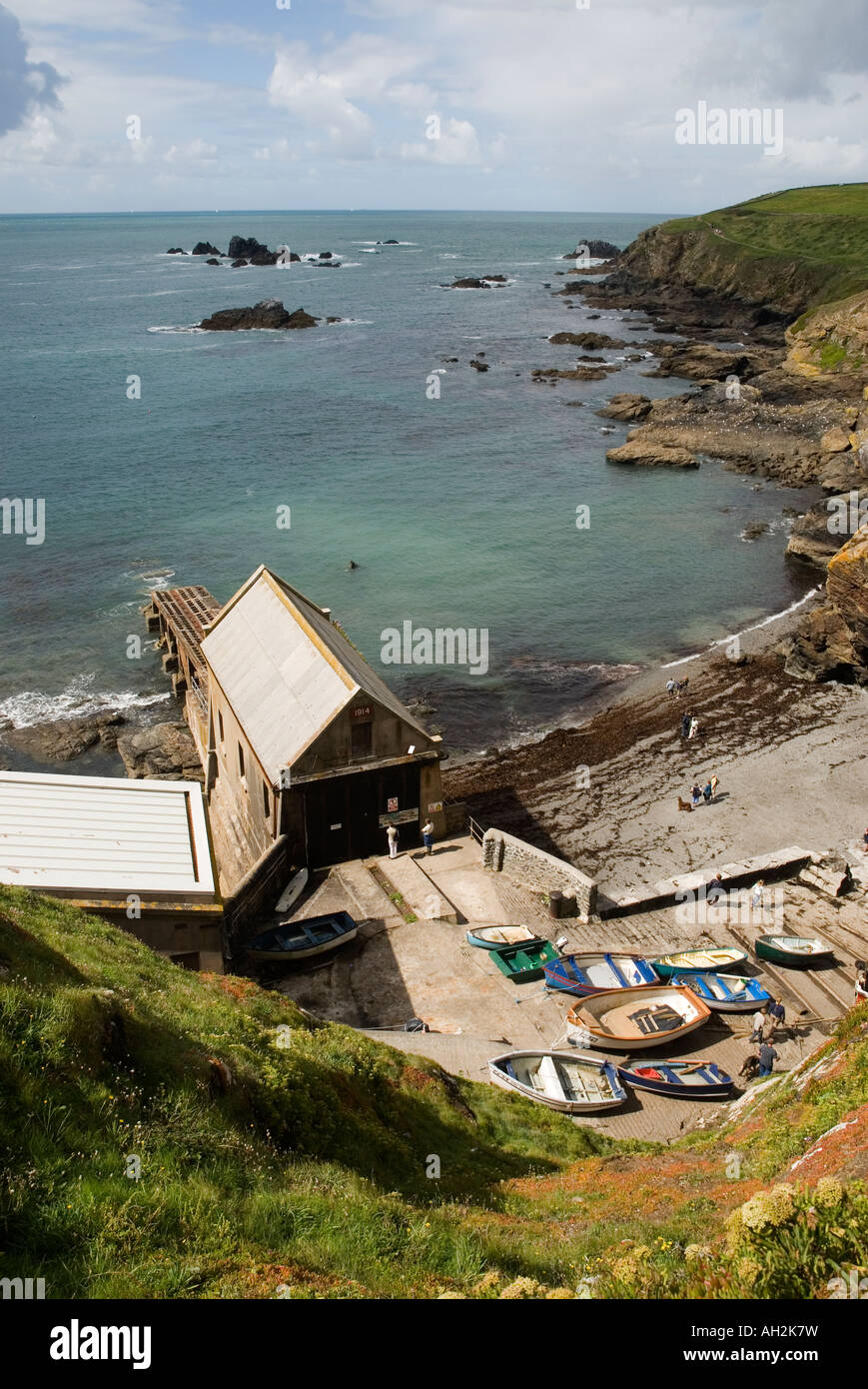 Polpeor Lifeboat Station The Lizard Cornwall England Stock Photo - Alamy