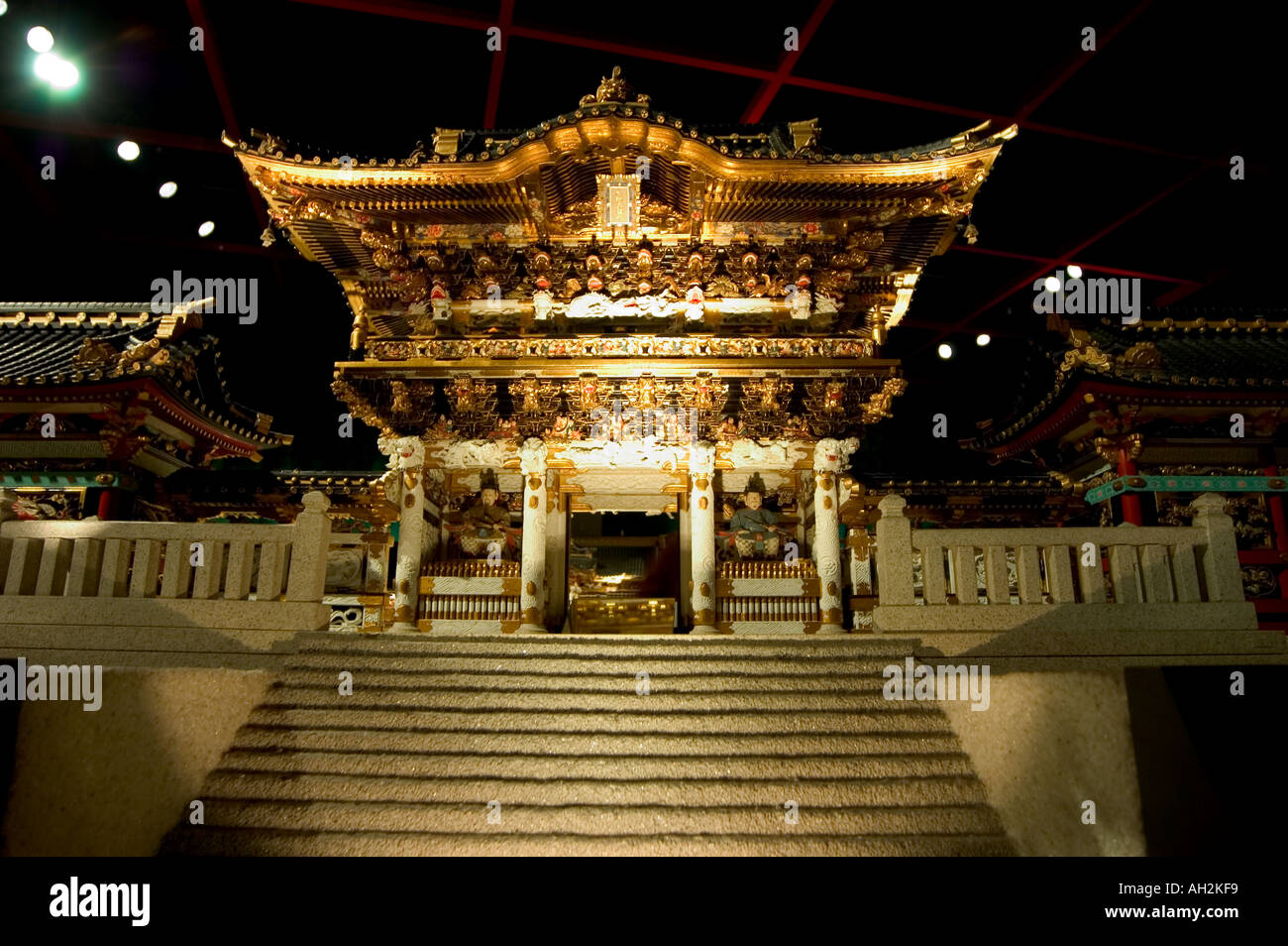 exhibition of Nikko Toshugu shrine floats of Sring festival Takayama ...