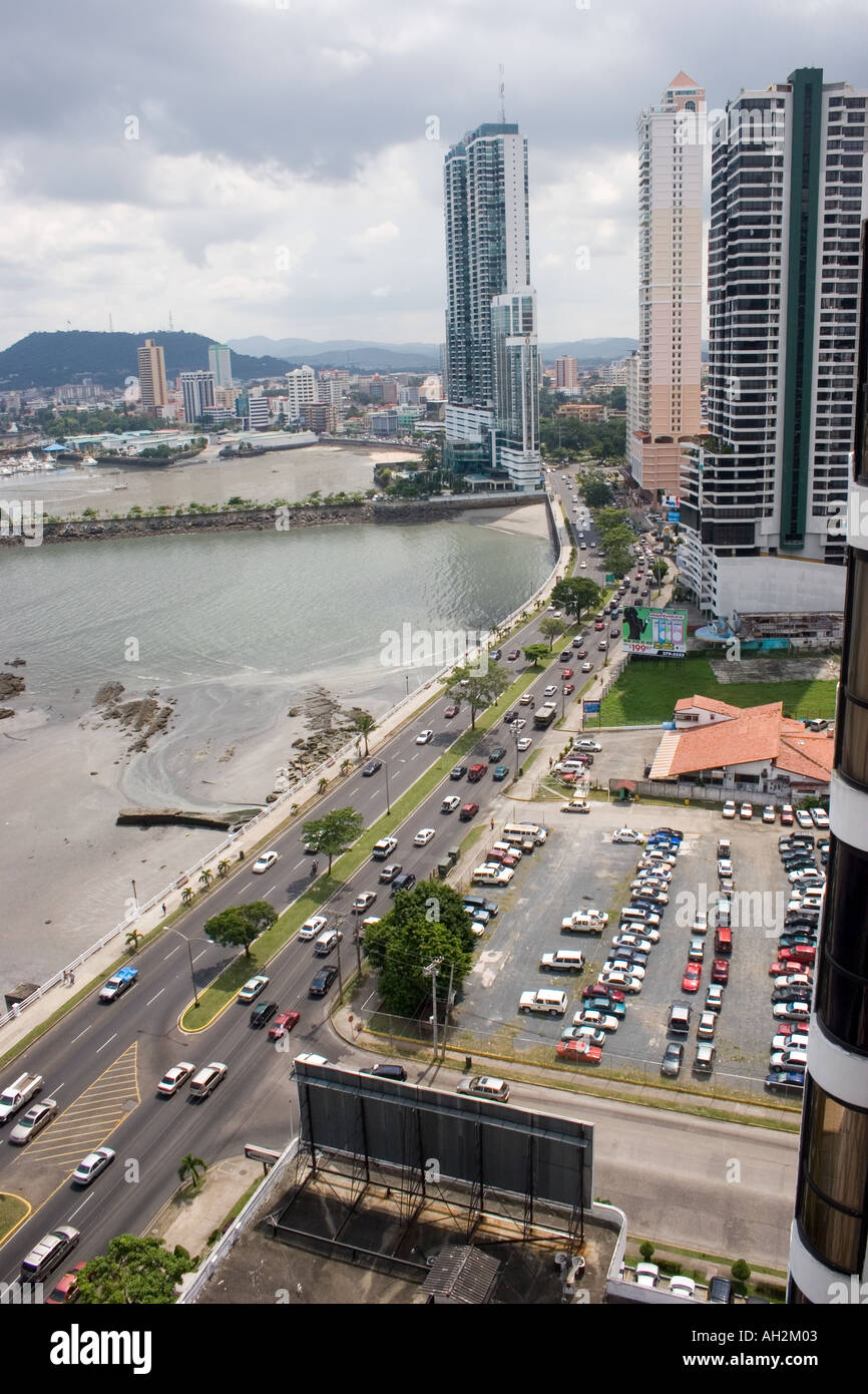 Panama City Skyline, Avenida Balboa, Republic of Panama, Central ...
