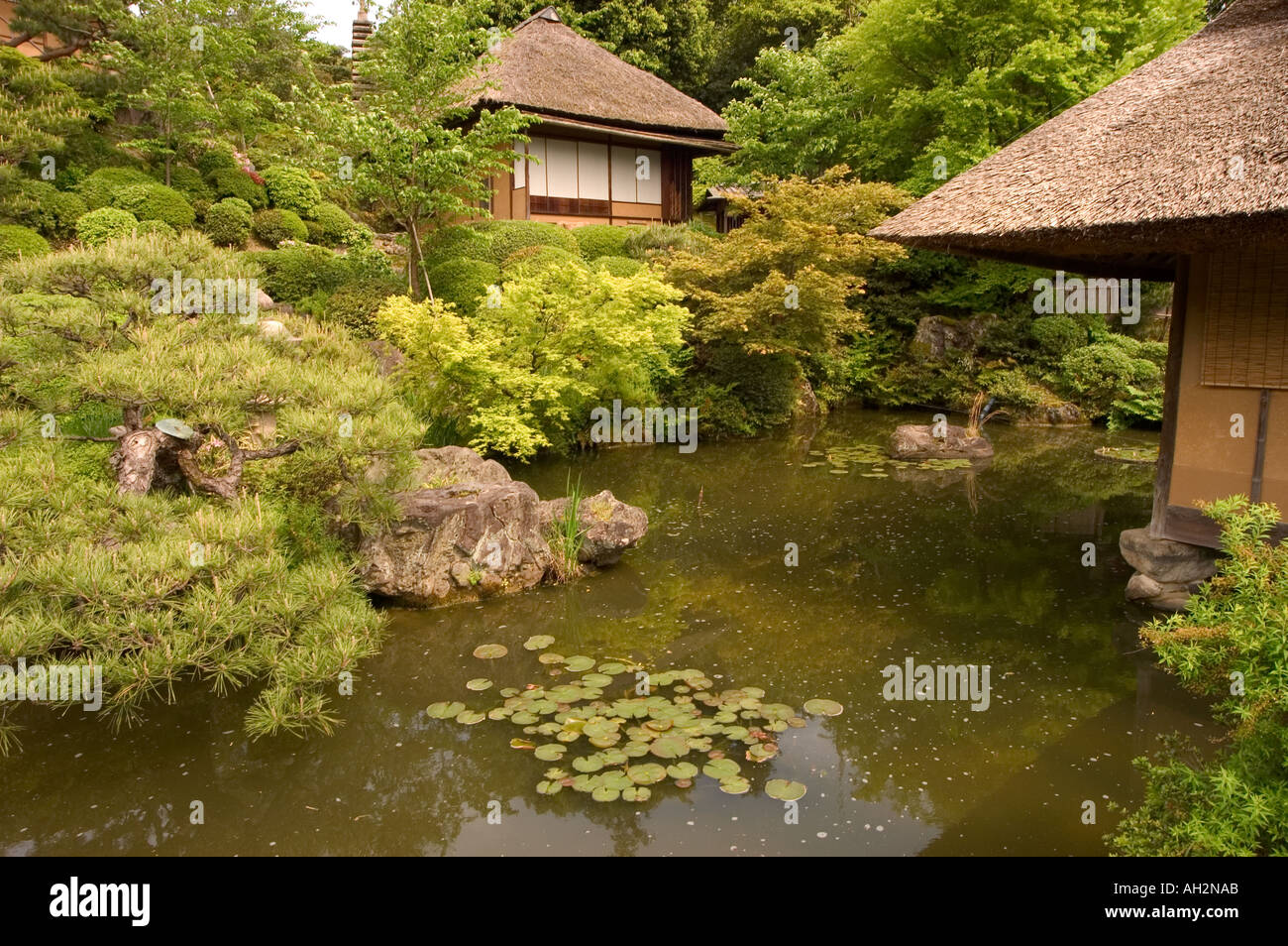 traditional garden Eastern Hills Kyoto City Honshu island Japan Stock ...