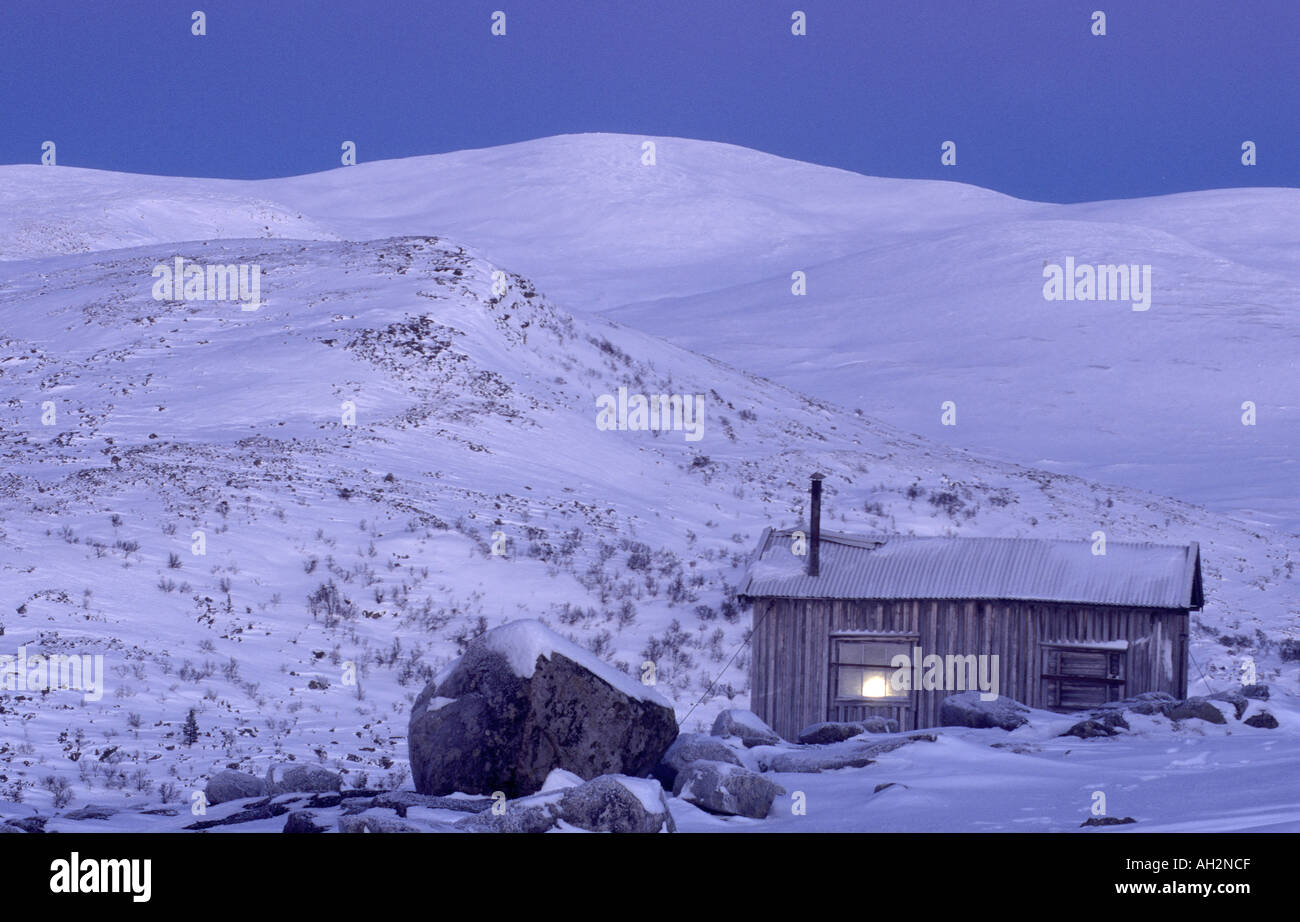 Mountain cabin Hedmark fylke Norway Stock Photo - Alamy