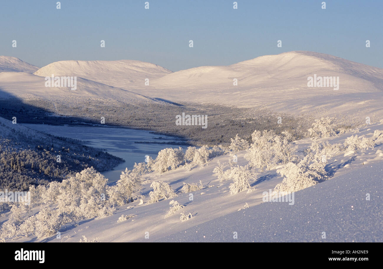 Scandinavian mountain landscape Stock Photo - Alamy