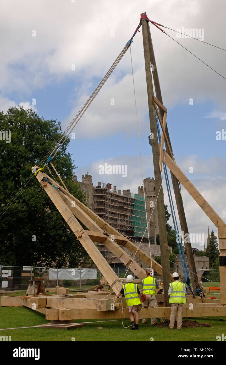 Warwick castle trebuchet hi-res stock photography and images - Alamy