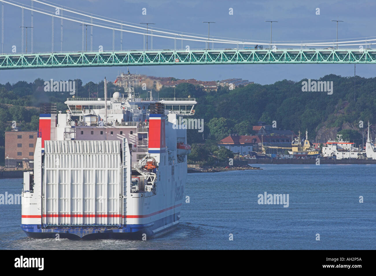 Stena Line are leaving port of Gothenburg Sweden Stock Photo - Alamy