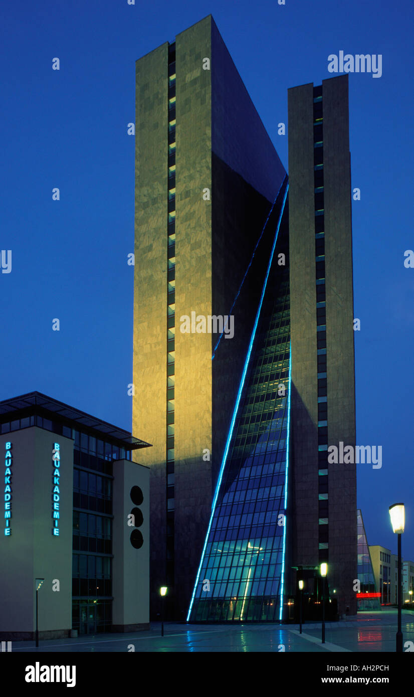 Berlin. Marzahn. Berlin-Hellersdorf. Office building called Pyramid ...