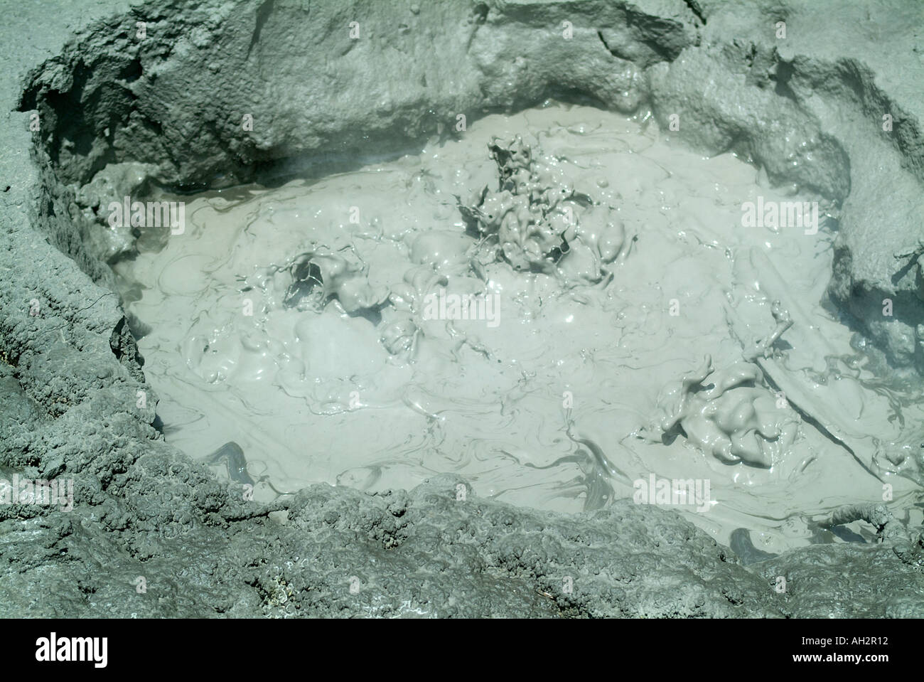 Natural hot water springs Caldeiras de Furnas Sao Miguel island Azores ...