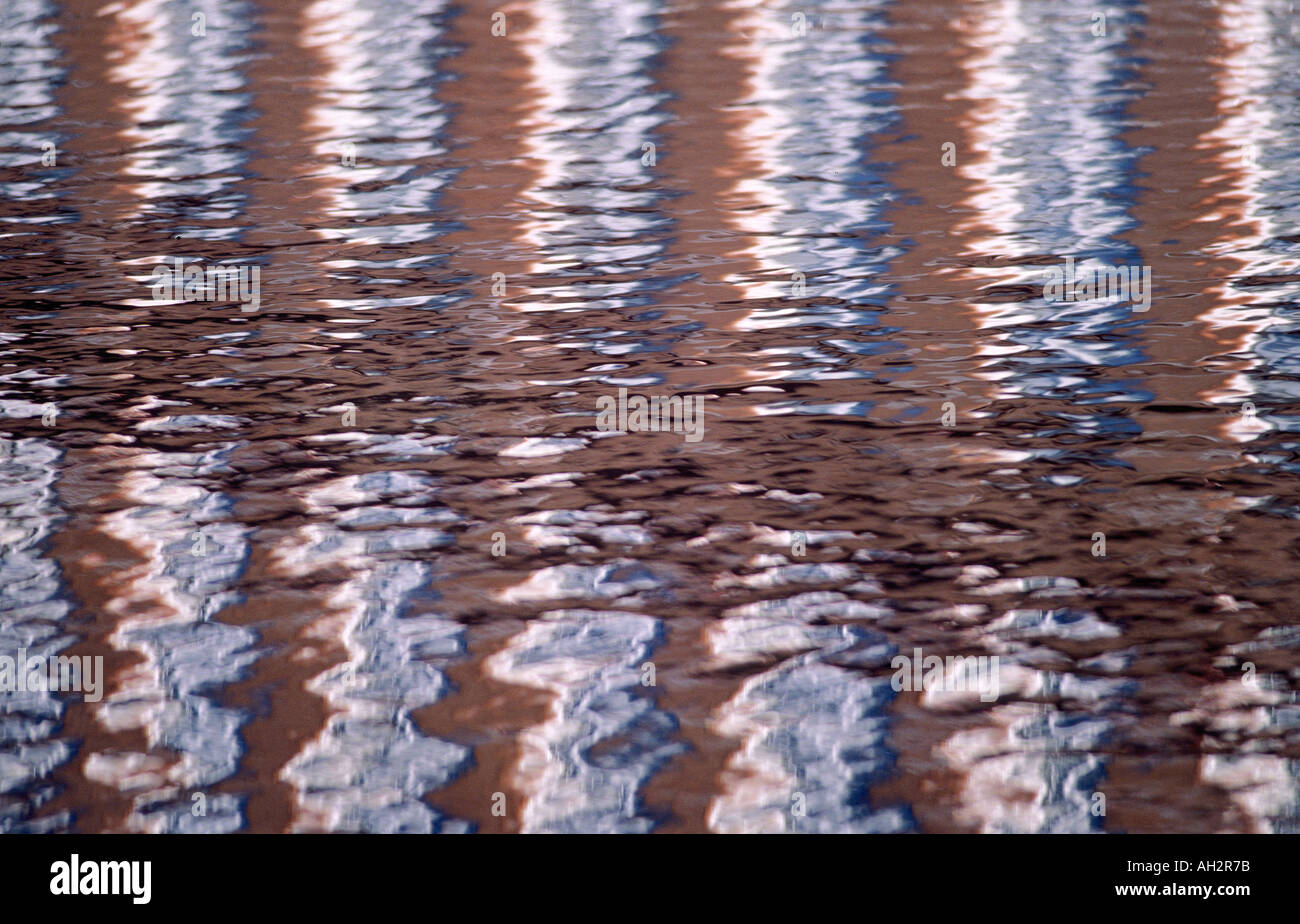 Window reflections in the water Stock Photo - Alamy