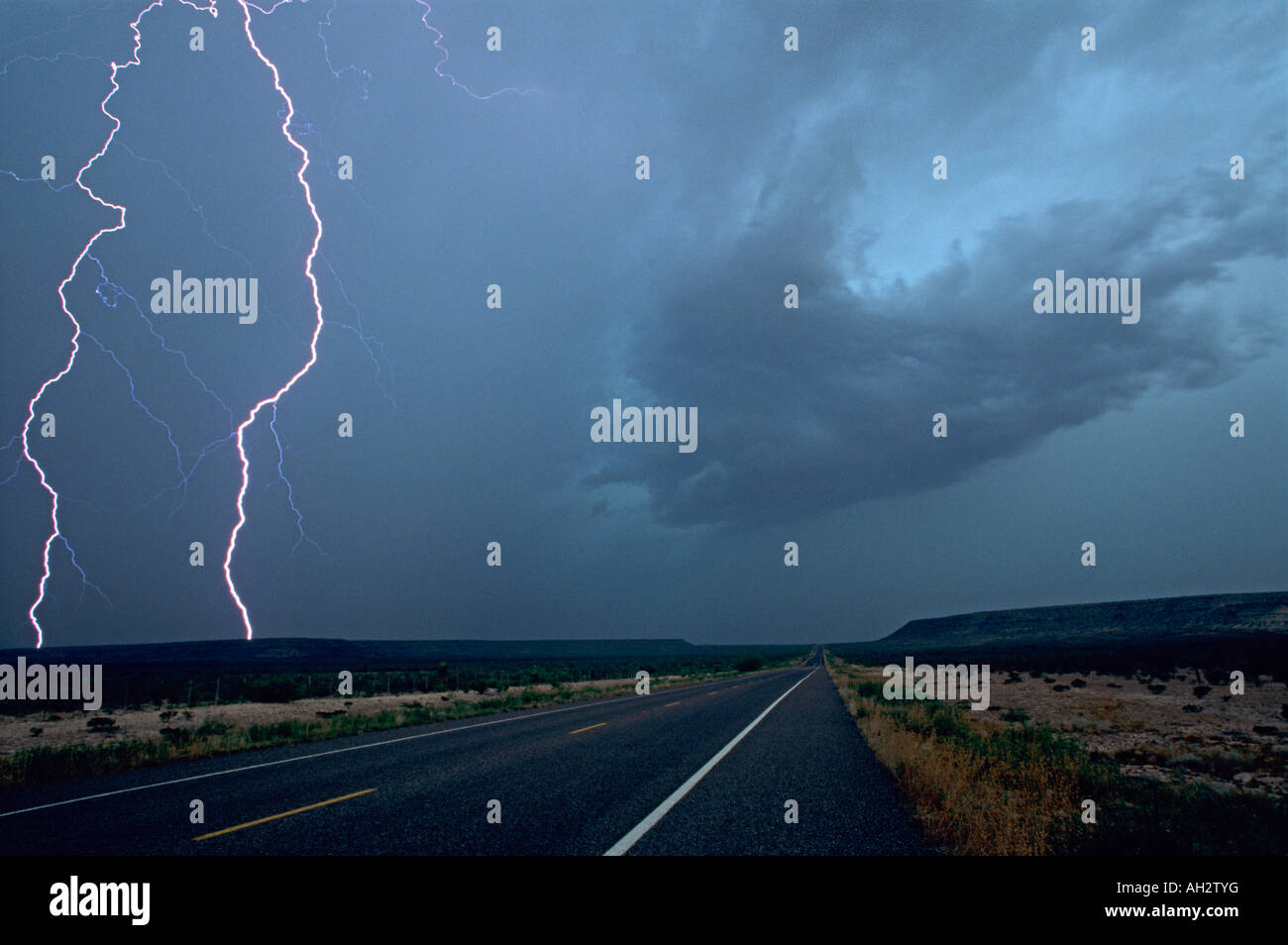 Severe lightning storm daytime hi-res stock photography and images - Alamy