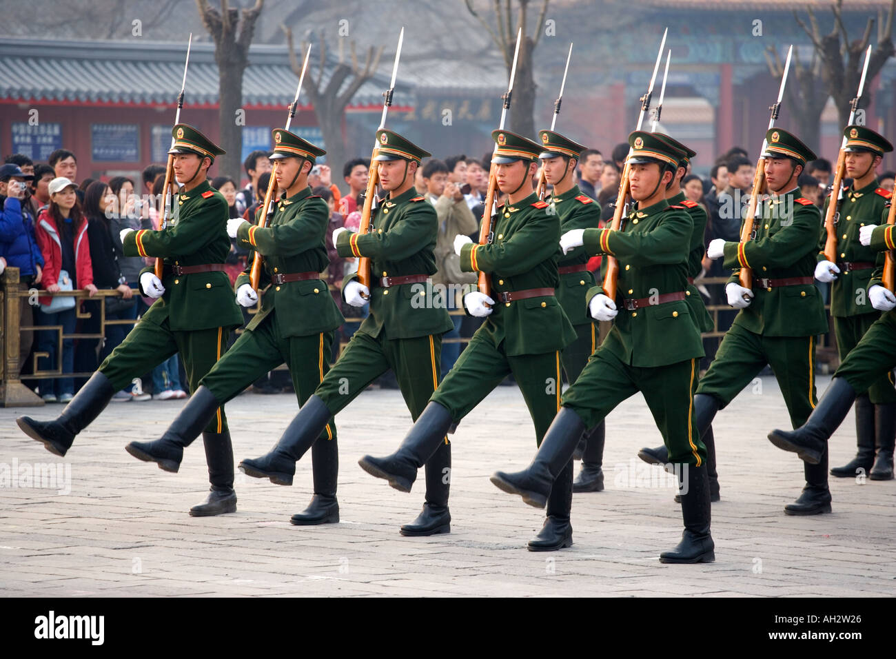 Changing the Guard Forbidden City Beijing China Stock Photo - Alamy