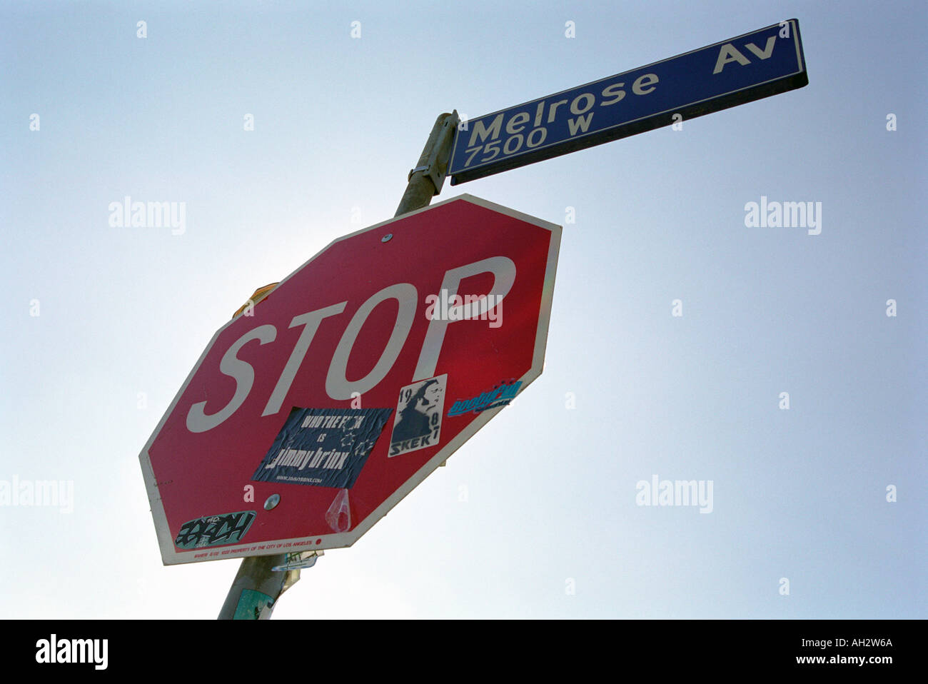 Melrose avenue sign hi-res stock photography and images - Alamy