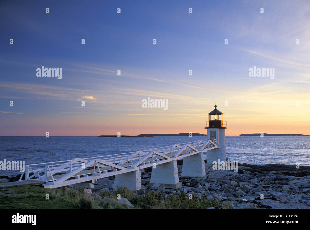 Marshall Point Light Marshall Point Maine Stock Photo - Alamy