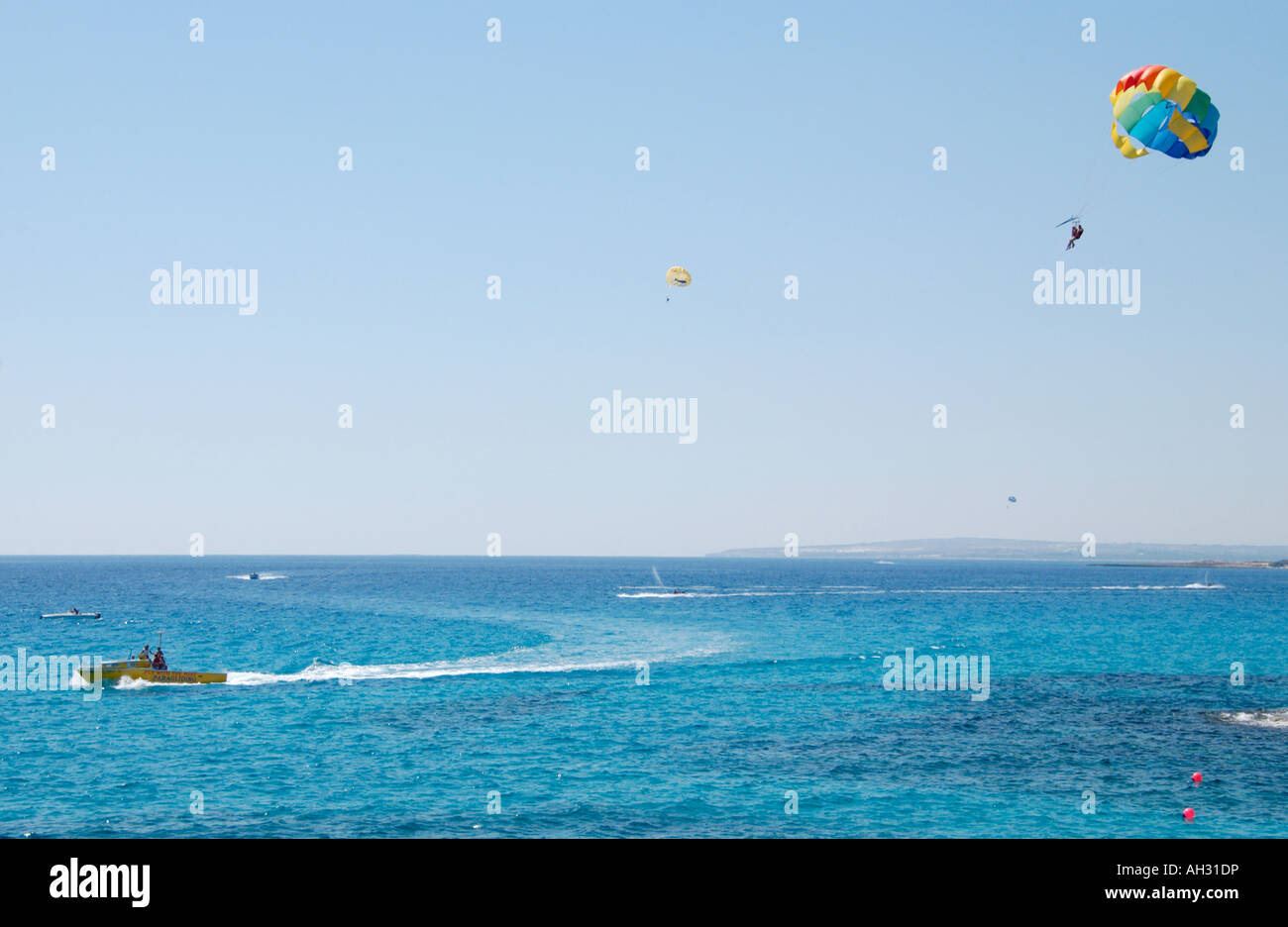 Cyprus paragliding thrill extreme hi-res stock photography and images ...