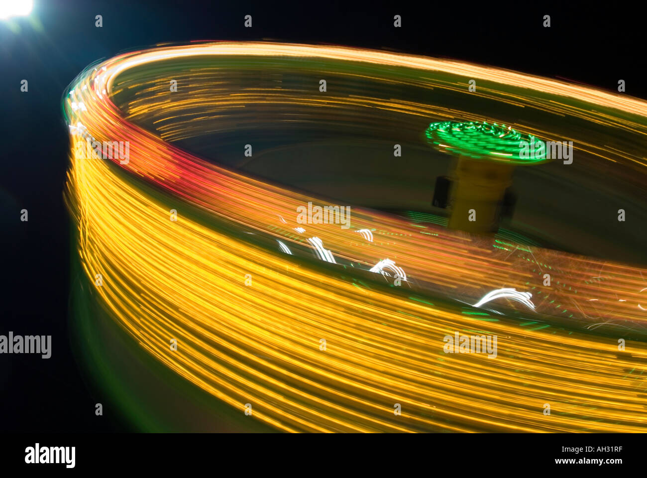 Carnival Ride Lights Spinning Stock Photo - Alamy