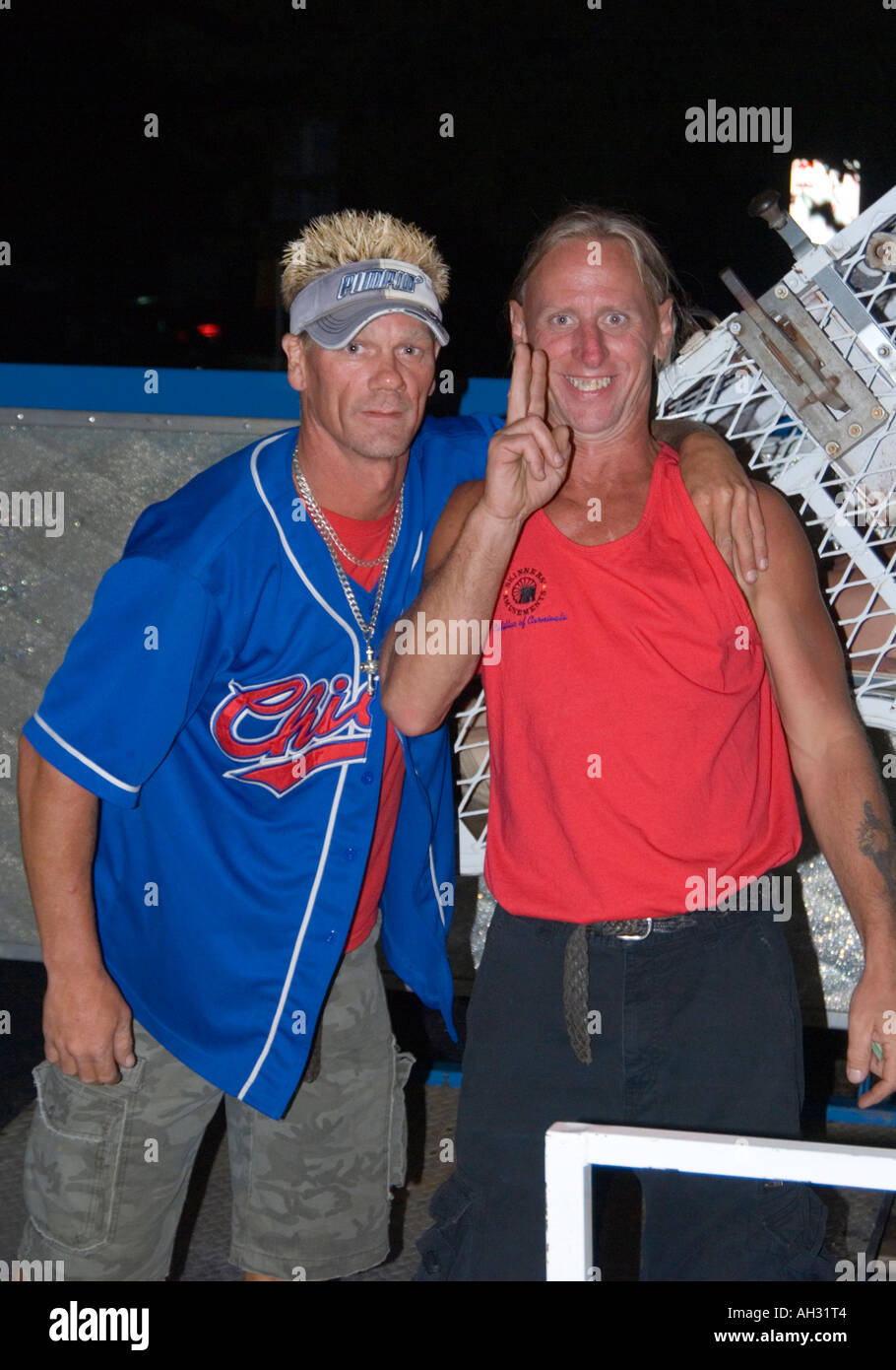 Carnival Ride Operators Stock Photo - Alamy