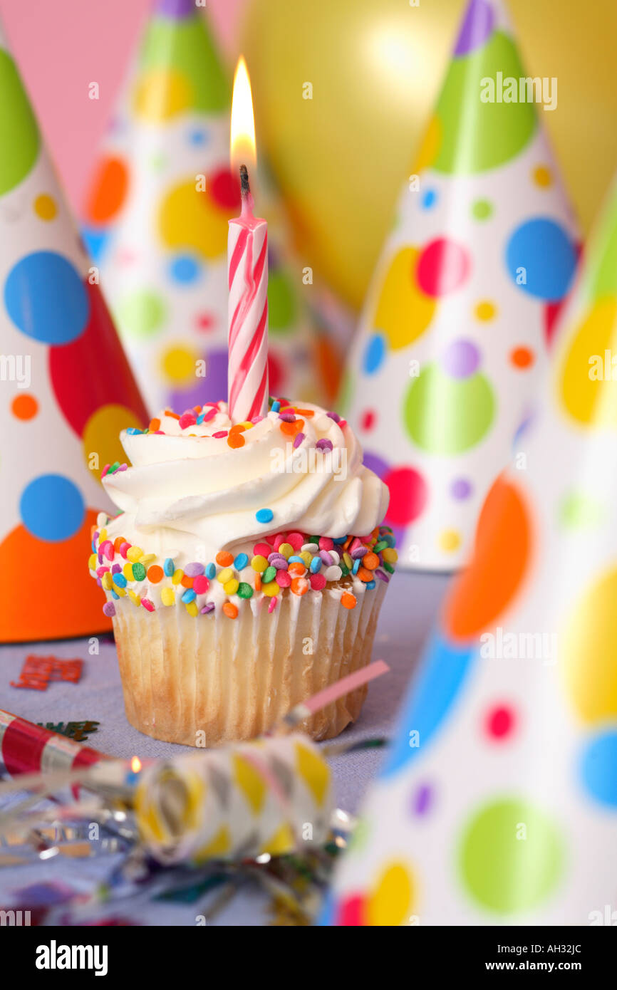 Birthday Party Items Stock Photo - Alamy