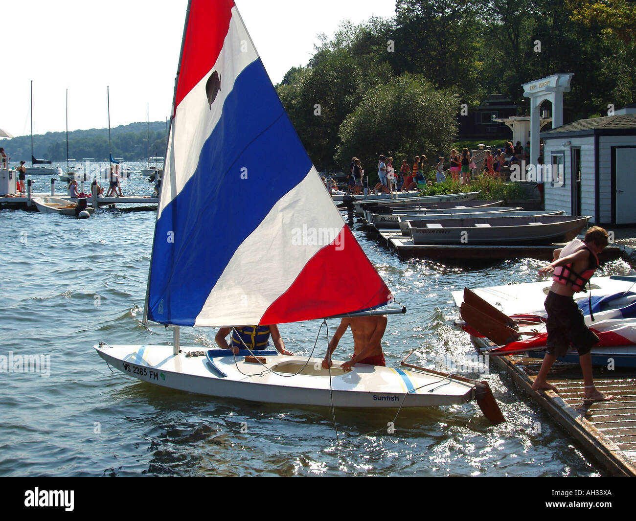 Summer Lake Activities Stock Photo - Alamy