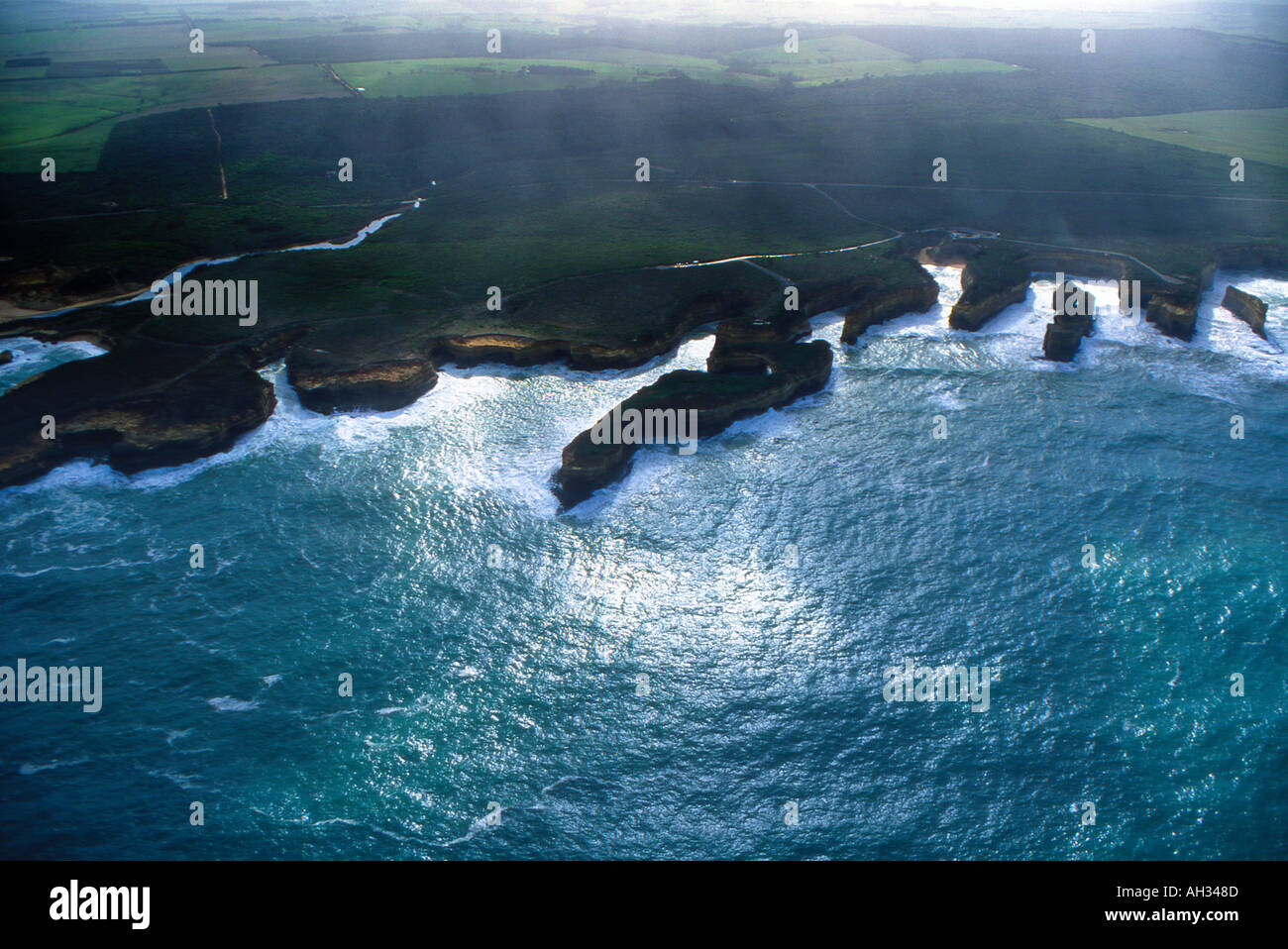 Aerial view of sea shore, Tasman Sea, Australia Stock Photo - Alamy