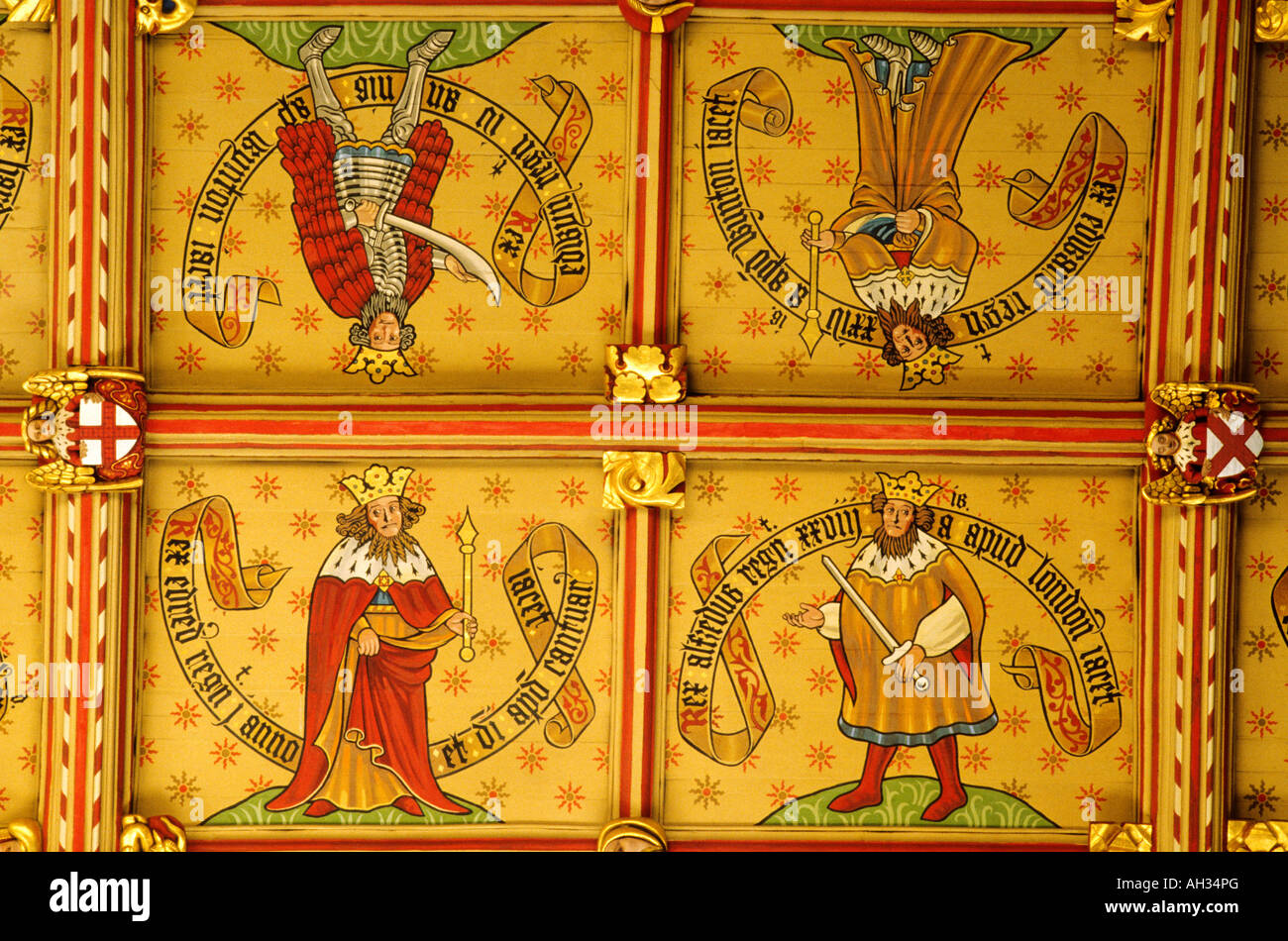 Beverley Humberside Yorkshire St Mary s church chancel ceiling Stock ...