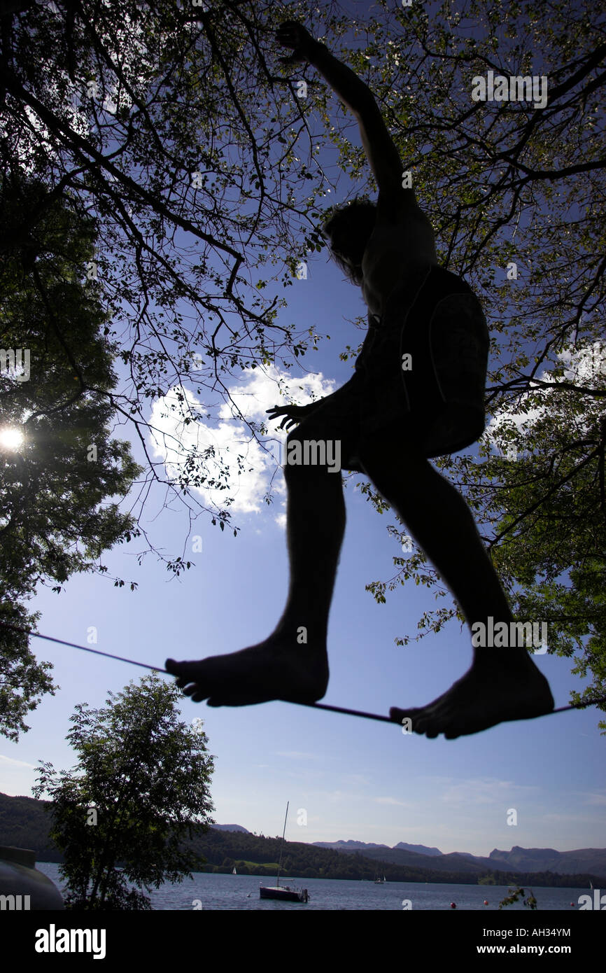 Sam Hill Slacklining is a balance sport which utilizes nylon webbing ...