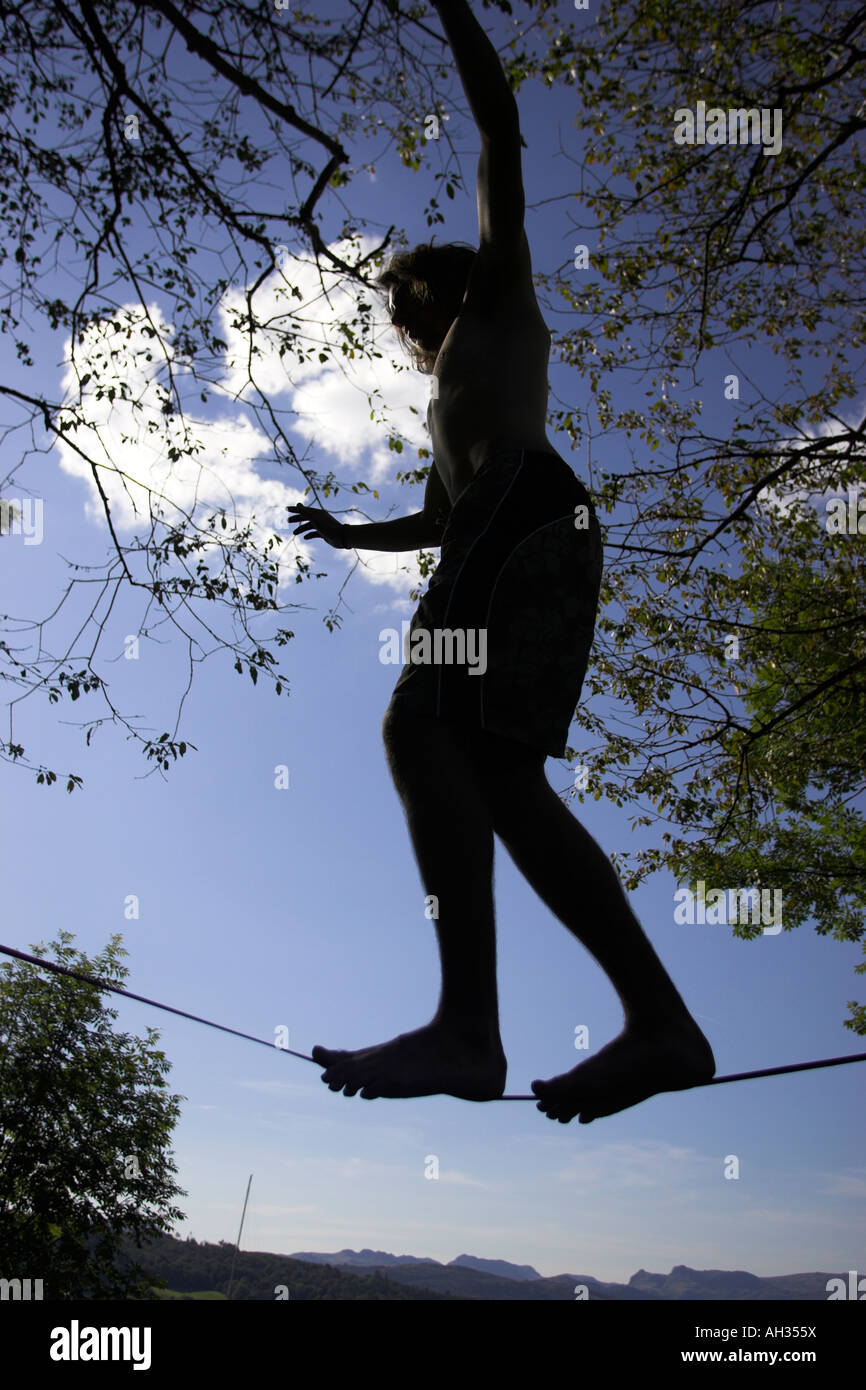 Rodeo slacklining hi-res stock photography and images - Alamy