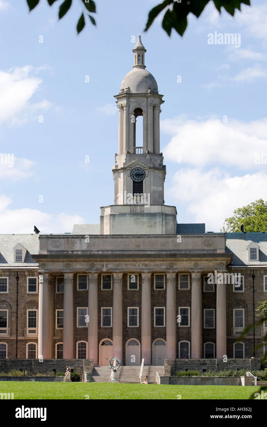 Old Main building on the campus of the Pennsylvania State University ...