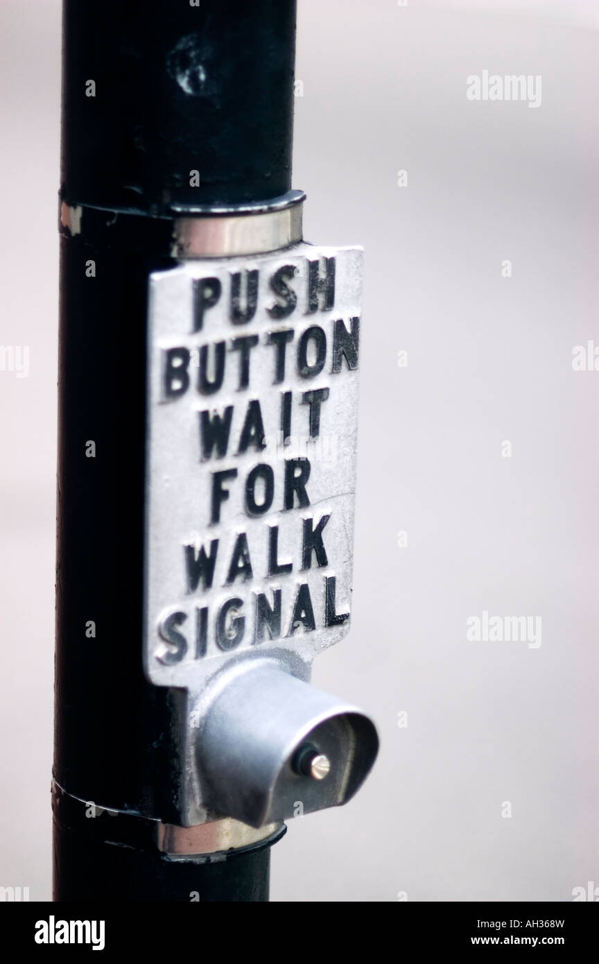 Push button traffic signal Stock Photo - Alamy