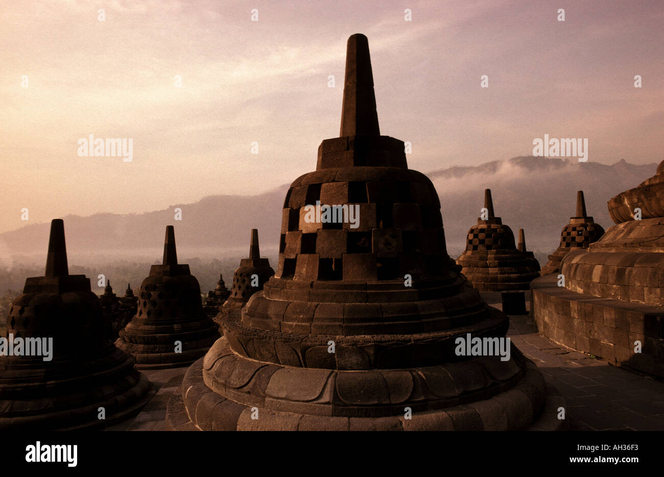 Indonesia Java Borobodur is the largest Buddhist temple complex in ...