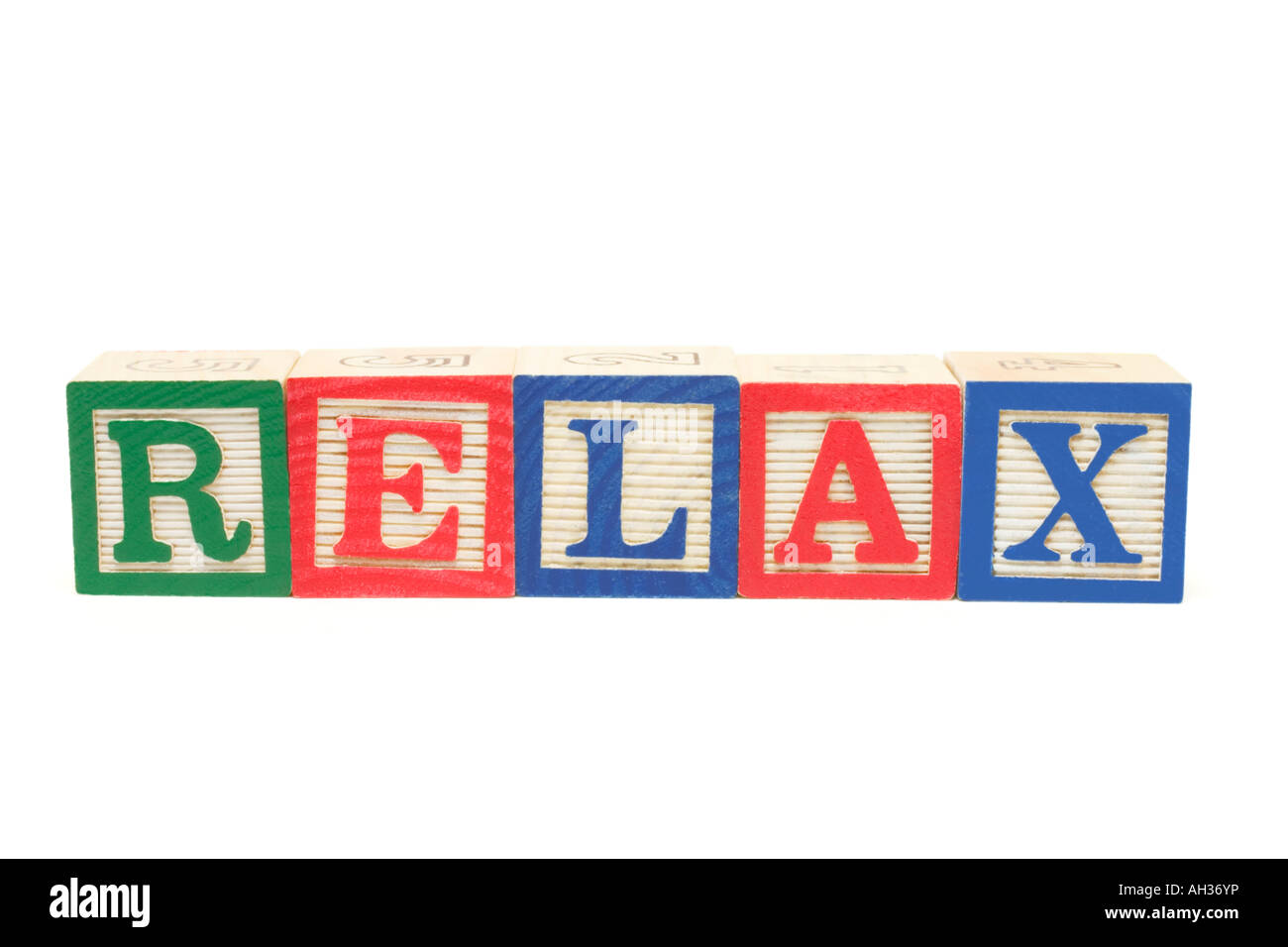 Alphabet Blocks - RELAX Stock Photo - Alamy
