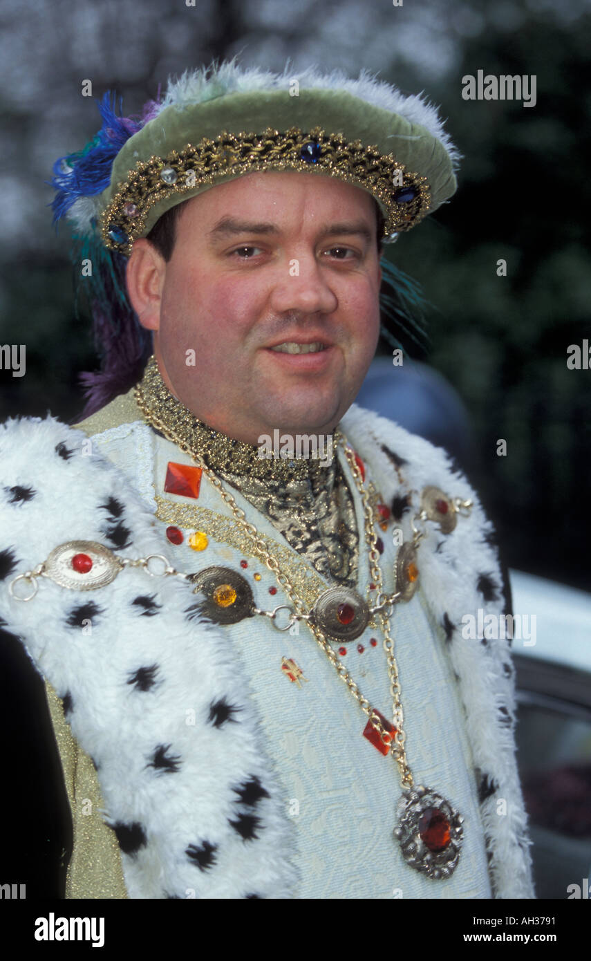 A man dressed as Henry eighth New Year s Day parade 2004 Stock Photo ...