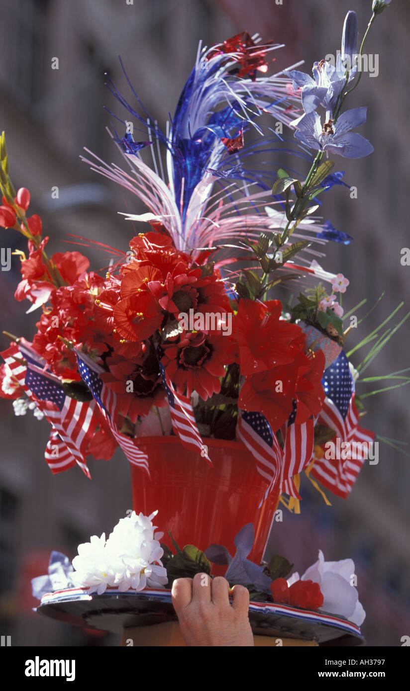 The traditional Easter bonnet parade down 5th avenue New York USA Stock ...