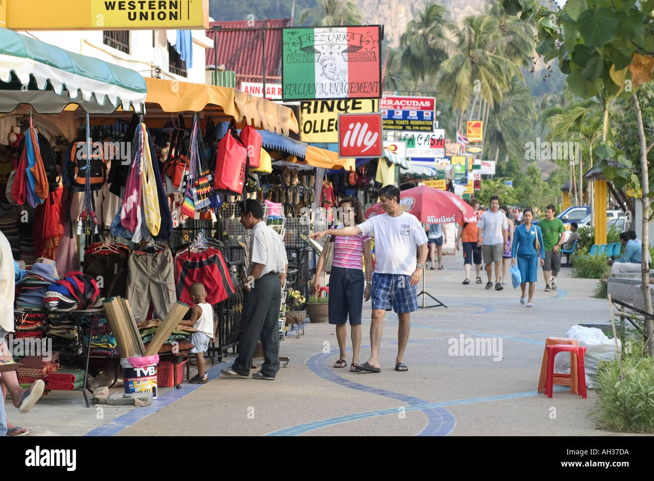 Waterfront Shops Ao Nang Krabi Thailand Stock Photo - Alamy