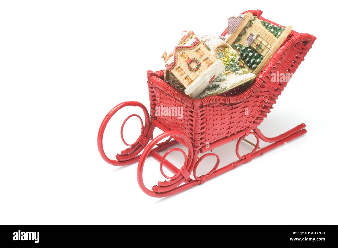 Miniature sleigh Cut Out Stock Images & Pictures - Alamy