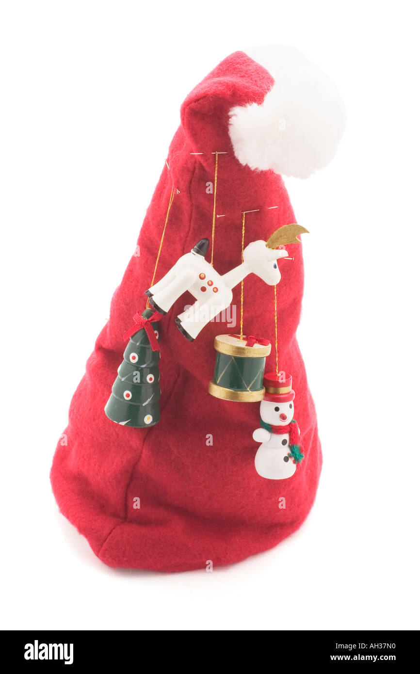Festive background christmas decorations santa hi-res stock photography ...