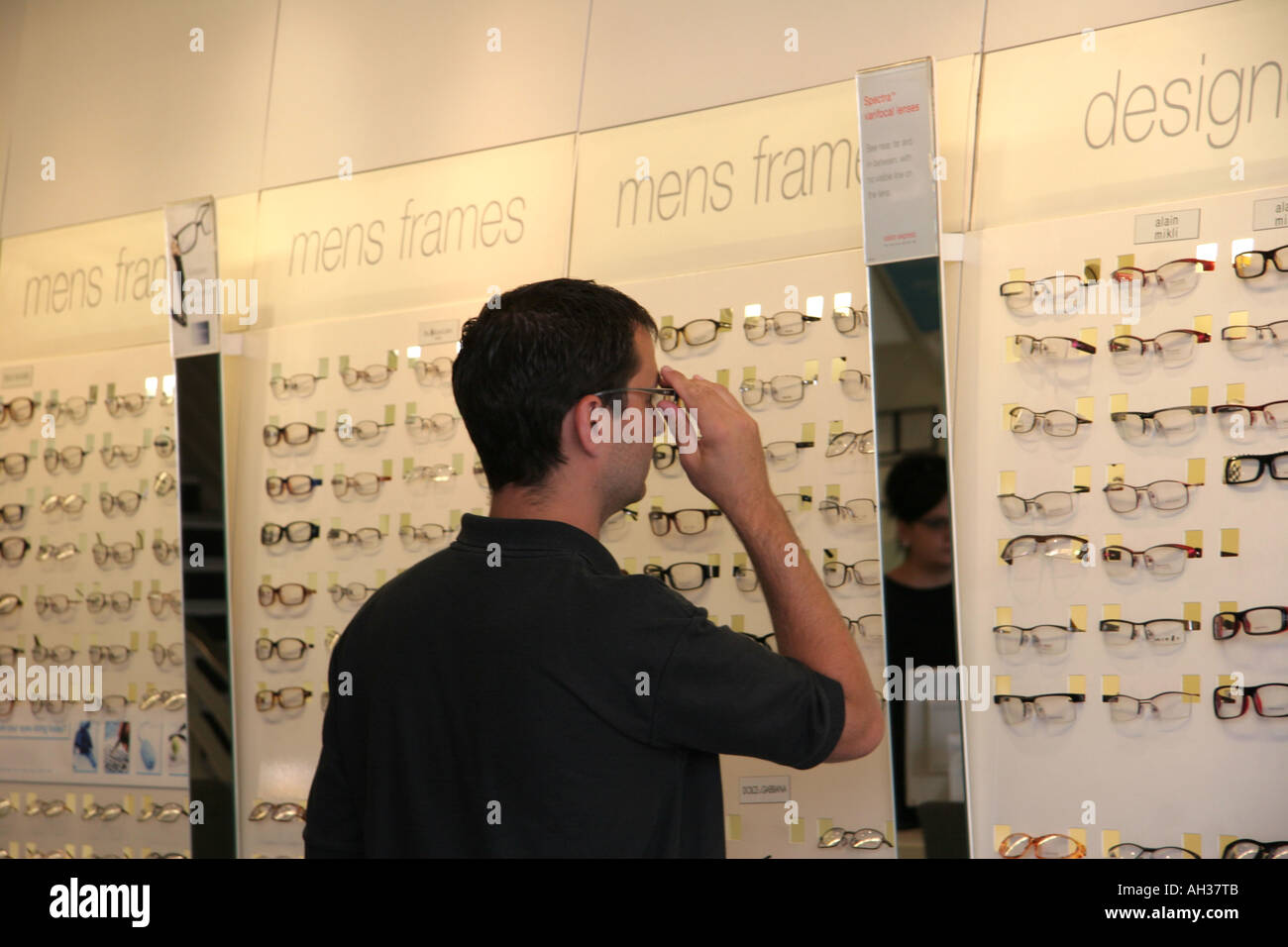 Opticians choice new glasses hi-res stock photography and images - Alamy